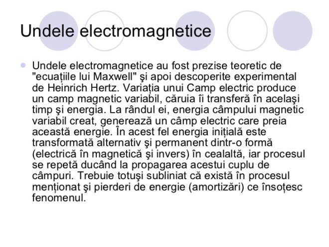 Unde electromagnetice 1 - Dacian Palladi